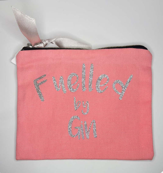 Fuelled by Gin Glitter Purse - Touchy Feely Textiles – Just Makers