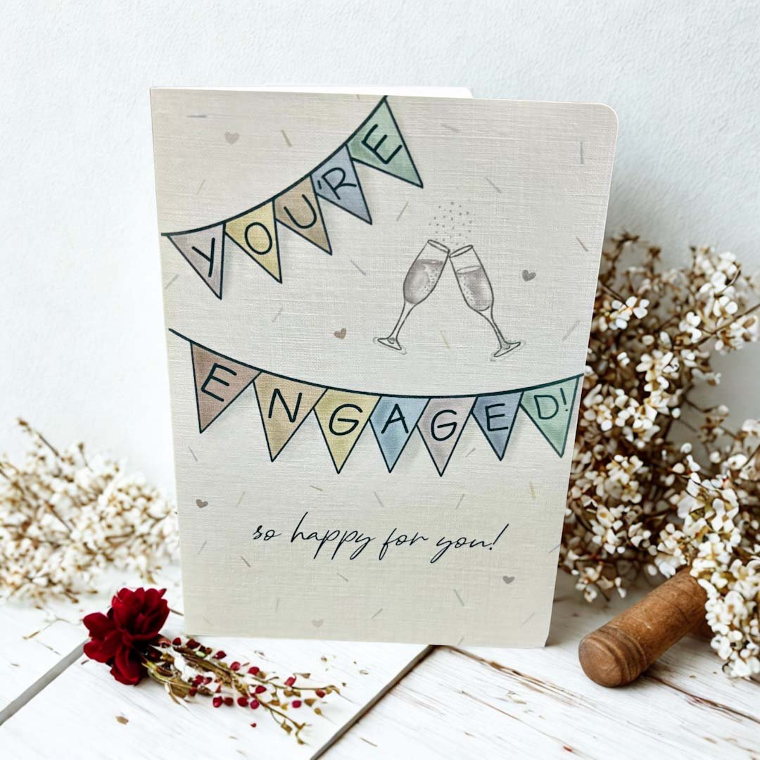 You're Engaged Card - Scribble & Print Co – Just Makers